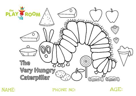 The Very Hungry Caterpillar Coloring Page