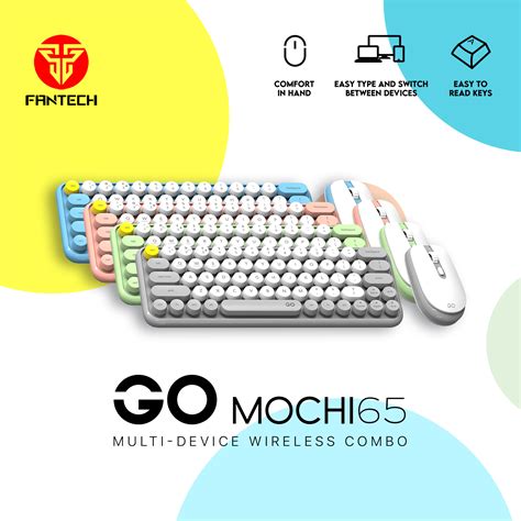 Mouse Keyboard Combo Wireless Go Mochi 65 Dual Mode Fantech Nepal