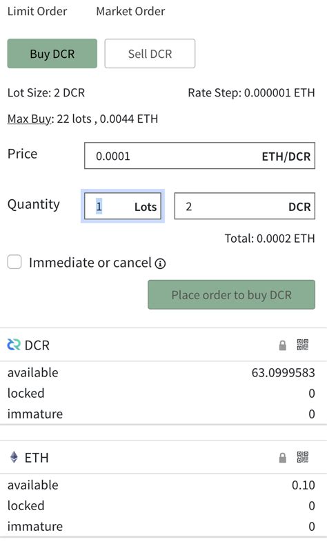 Servermarket Insufficient Balance Error On Dcreth Market · Issue