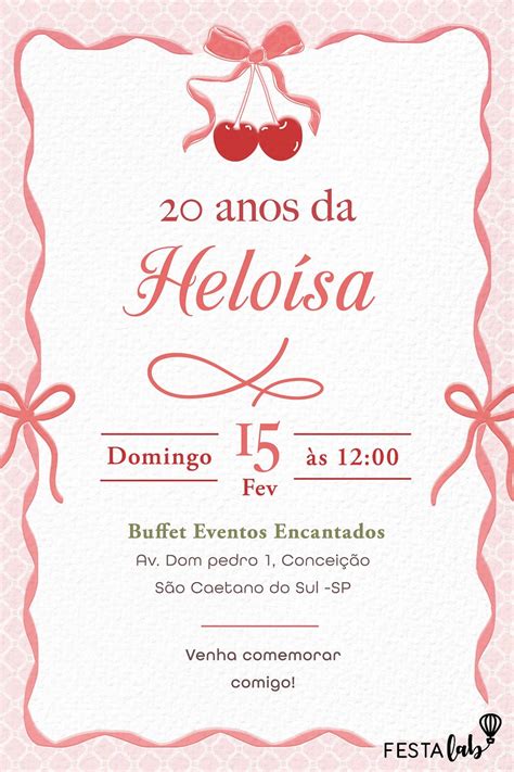 Convite De Aniversario Convite Aniversario Instagram Para Editar