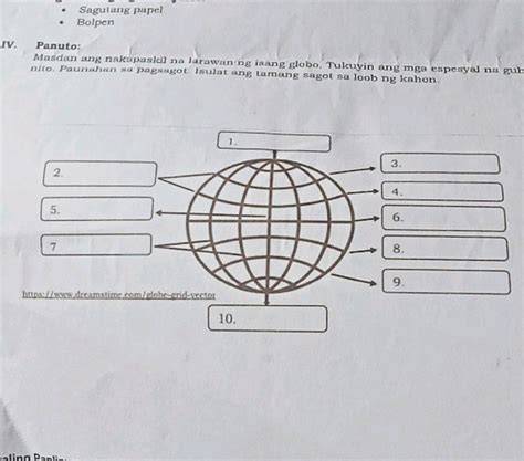 Sagutang Papel Bolpen IV Panuto Masdan Ang StudyX