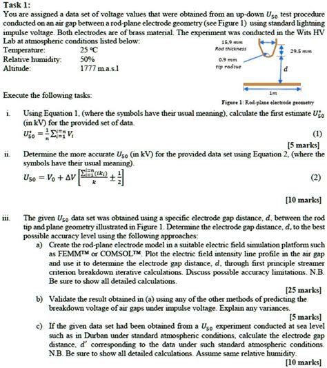 solved task 1 you are assigned a data set of voltage values that were