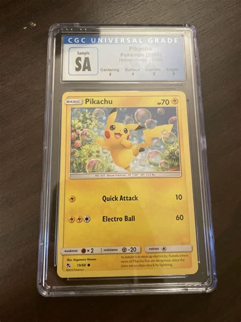 Cgc Graded Sample Pikachu Error Card Values Mavin