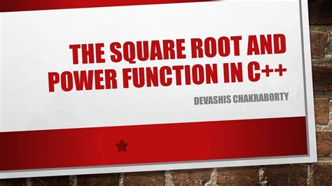 Finding Square Root And Power In C Youtube