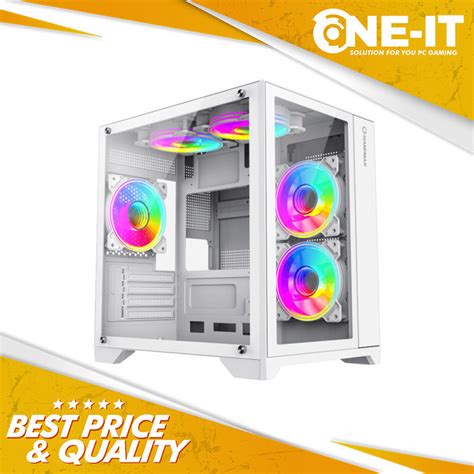 Jual Case Gamemax Infinity Mini White Argb Mini Itx Tempered Glass
