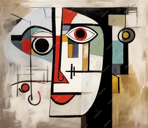 Premium Photo Photo Abstract Illustration With Eyes Mouth Face