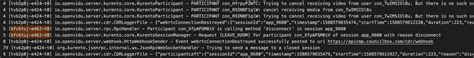 RPCNotificationService Exception With Closed Ws Issue 459 OpenVidu