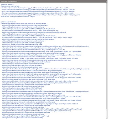 Install Error Eirannejad Pyrevit Issue Pyrevitlabs Pyrevit