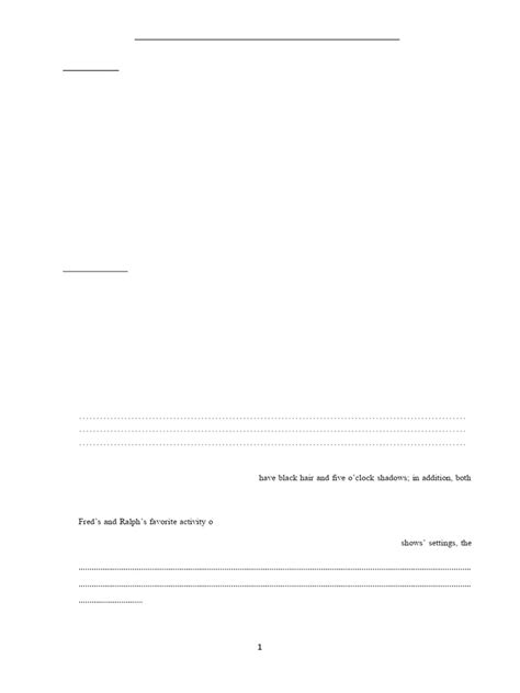 Practice Comparison And Contrast Paragraph Writing Pdf Human