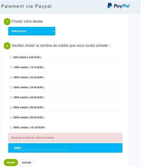 Option De Paiement Disparu Et Non Modulable