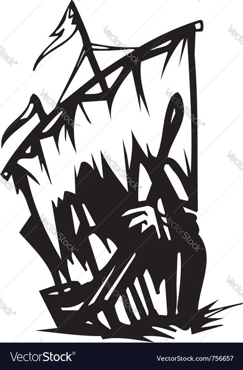 Flying Dutchman Royalty Free Vector Image Vectorstock