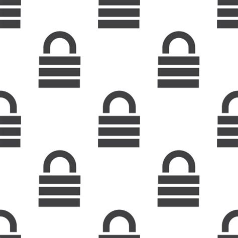 Lock Fasten Seamless Pattern Royalty Free Vector Image