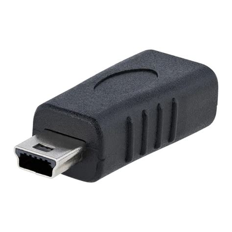 Adaptador Startech Micro Usb A Mini Usb Hembra Macho Negro