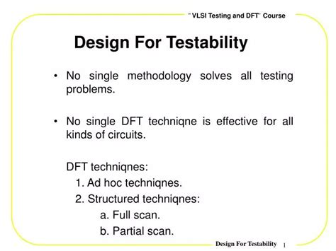 PPT Design For Testability PowerPoint Presentation Free Download ID 6779014