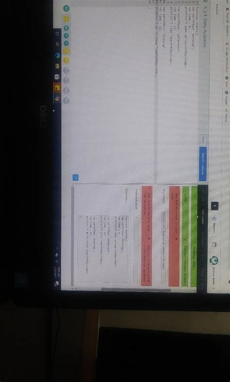 Daily Activities 5 2 4 But Might Show Up As 3 2 4 On Others R Codehs