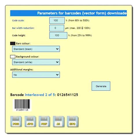 8 Best Free Online Interleaved 2 Of 5 Barcode Generator Websites