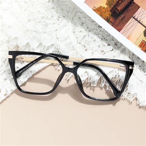 Efharis Cat Eye Black Eyeglasses Vooglam