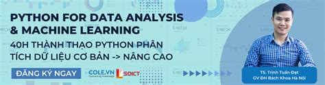 khóa học data analytics với python chuyên sâu cùng tiến sĩ da châu Âu