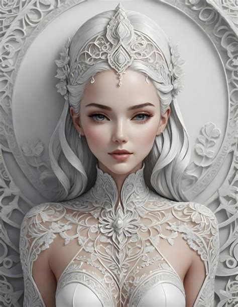 Premium Photo Women With Intricate Frosting Generative Ai