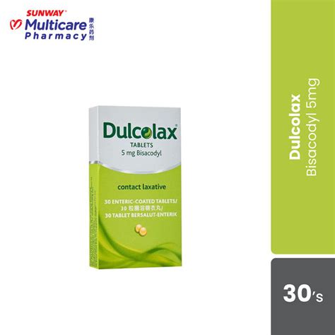 Dulcolax Bisacodyl 5mg Tab 30s Lazada