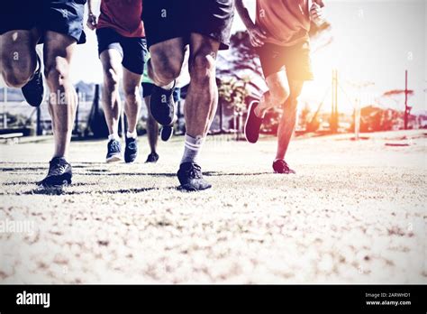 Men Running To Train Stock Photo Alamy