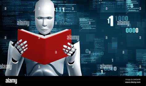 Xai 3d Illustration Futuristic Robot Artificial Intelligence Huminoid
