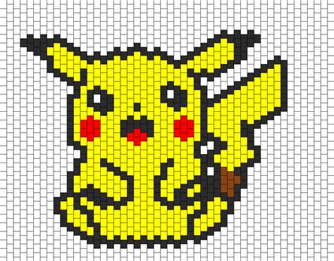Pikachu Bead Pattern Peyote Bead Patterns Characters Bead Patterns