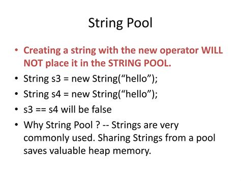 More About Java Strings Immutability And String Pool Ppt