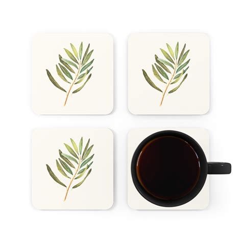 Minimalist Corkwood Coaster Set Her Track