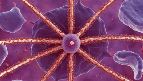 Microscopic View Of Neurons Illustrating Communication Between Cells