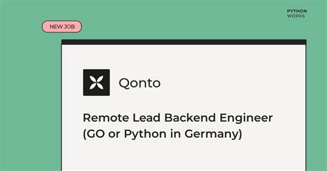 Python Works On Linkedin Remotework Remotejobs Go