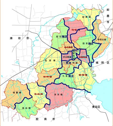 方舆 北部 胶州市调整部分镇街区划，辖6镇6街 第2页 Powered By Phpwind