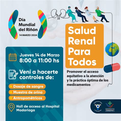 Por El Día Mundial Del Riñón Harán Controles En El Hall De Acceso Del