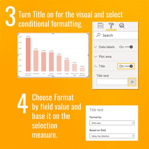 dynamic title in power bi based on slicer selection r powerbi