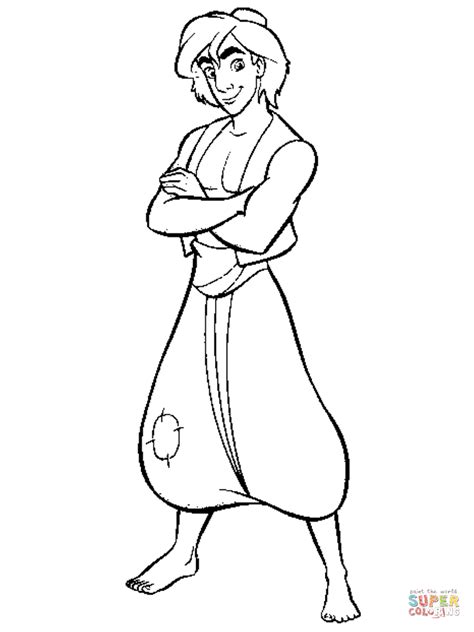 Aladdin Coloring Page Free Printable Coloring Pages
