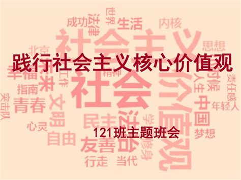 践行社会主义核心价值观主题班会pptword文档在线阅读与下载无忧文档