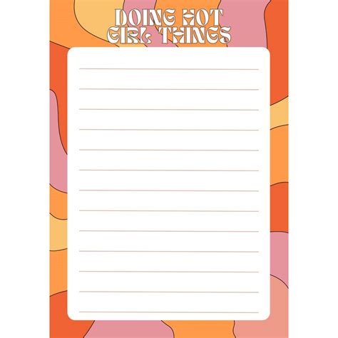 Hot Girl Notepads By Moo May Studio