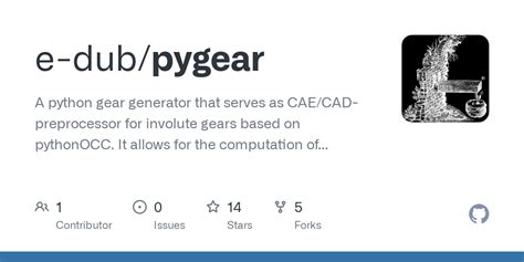 Github E Dub Pygear A Python Gear Generator That Serves As Cae Cad Preprocessor For Involute