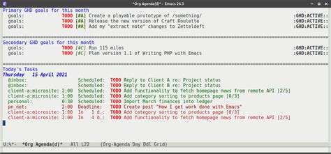How I Get Work Done With Emacs And Org Mode