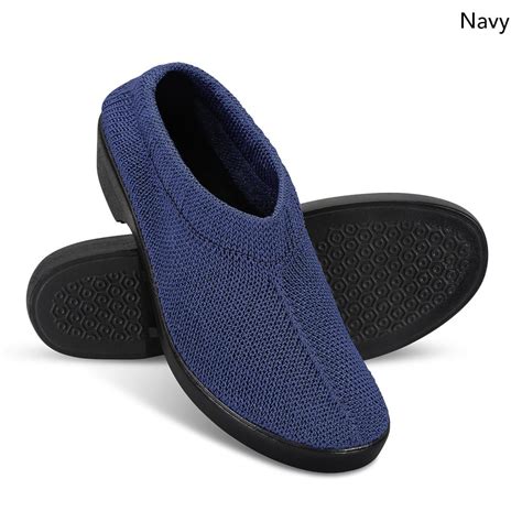 The Knit Stretch Comfort Slip Ons Hammacher Schlemmer