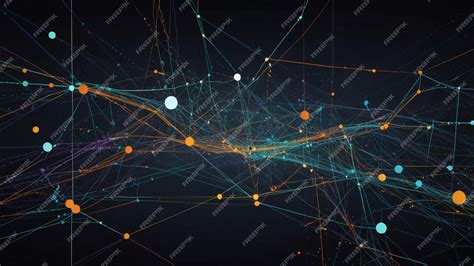 Data Flow Pathways A Cartoon Illustration Of Multiple Pathways Made Of Flowing Lines And
