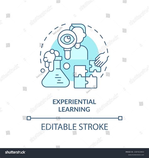 2d Editable Blue Experiential Learning Icon Stock Vector Royalty Free 2387610953 Shutterstock
