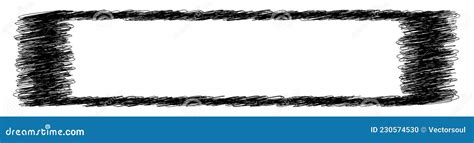 Square Rectangle Scribbling Sketchy Sketch Doodle Lines Element