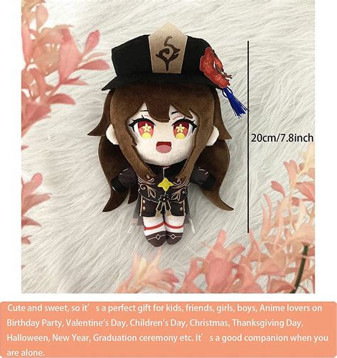 Hu Tao Genshin Impact Plush Toy Dollhu Tao Anime Figure Plush Stuffed