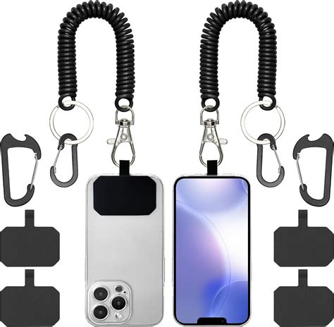 Hotemia Phone Tether Lanyard Anti Theft Strap With Carabiner Anti Drop Outdoor Hotemia Phone Tether Lanyard Anti Theft Strap With Carabiner Anti Drop Outdoor
