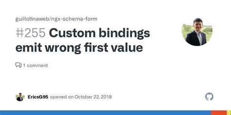 Custom Bindings Emit Wrong First Value · Issue 255 · Guillotinawebngx