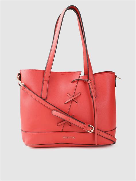 Buy United Colors Of Benetton Red Solid Shoulder Bag Handbags For Women Myntra