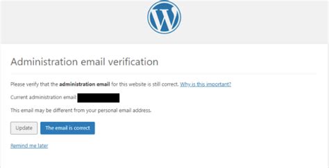 How To Disable WordPress Admin Email Verification Notice WP Full Care