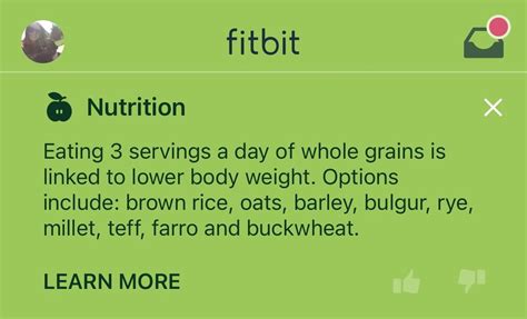 Grains Fitbit Community