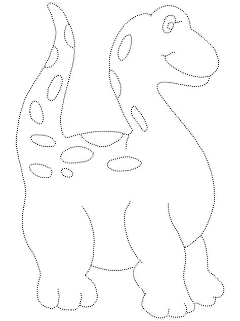 Cute Dinosaur Tracing Coloring Page Download Print Or Color Online